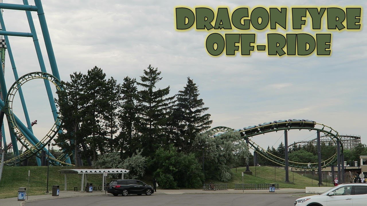 Dragon Fyre Off-Ride Footage, Canada's Wonderland Arrow Looper | Non ...