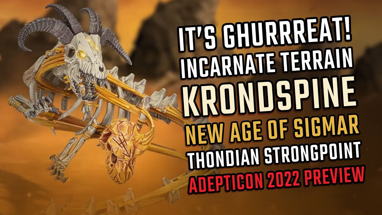 New Age of Sigmar: THONDIAN STRONGPOINT – Terrain Set Preview - YouTube