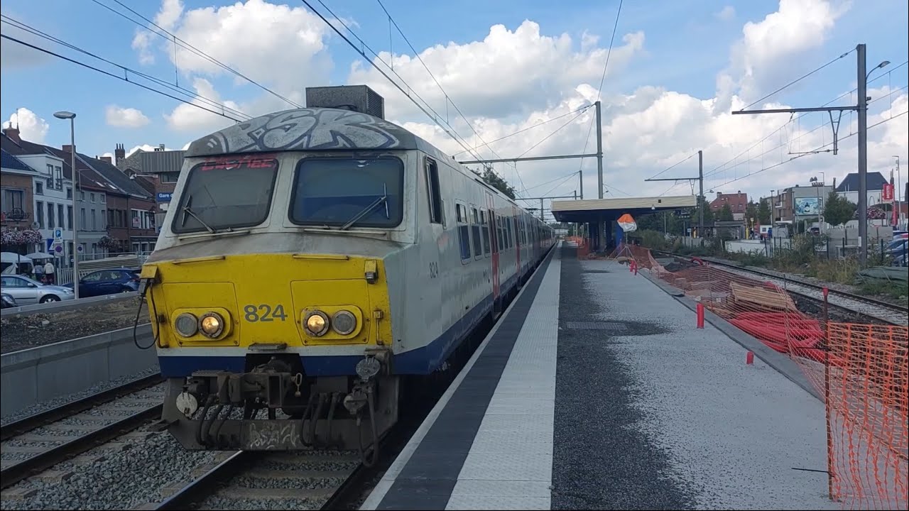 MS75 (824) + MSCR (971) vertrekken in Tubeke naar Binche | Treinen ...