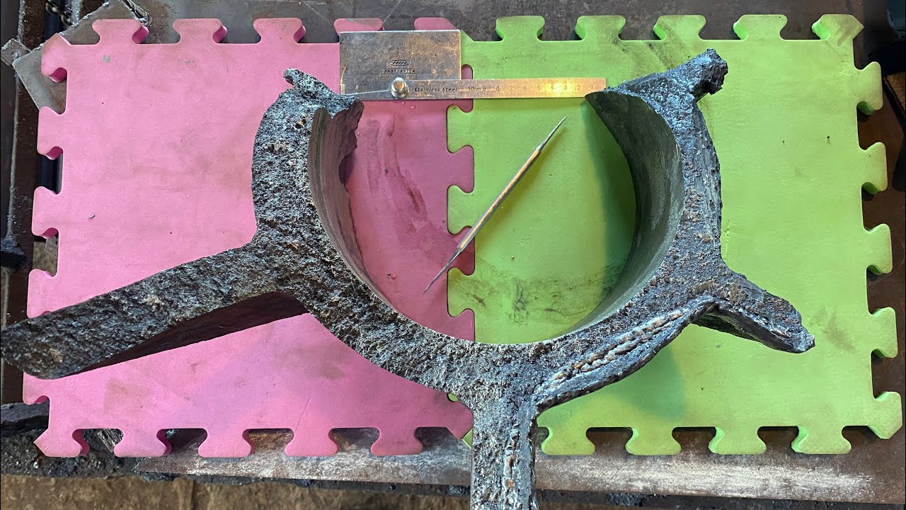 Reparación de una pieza de hierro colado - YouTube