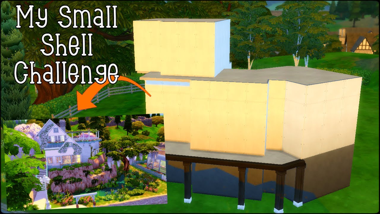 My Small Shell challenge Makeover - The Sims 4 Speed Build - YouTube