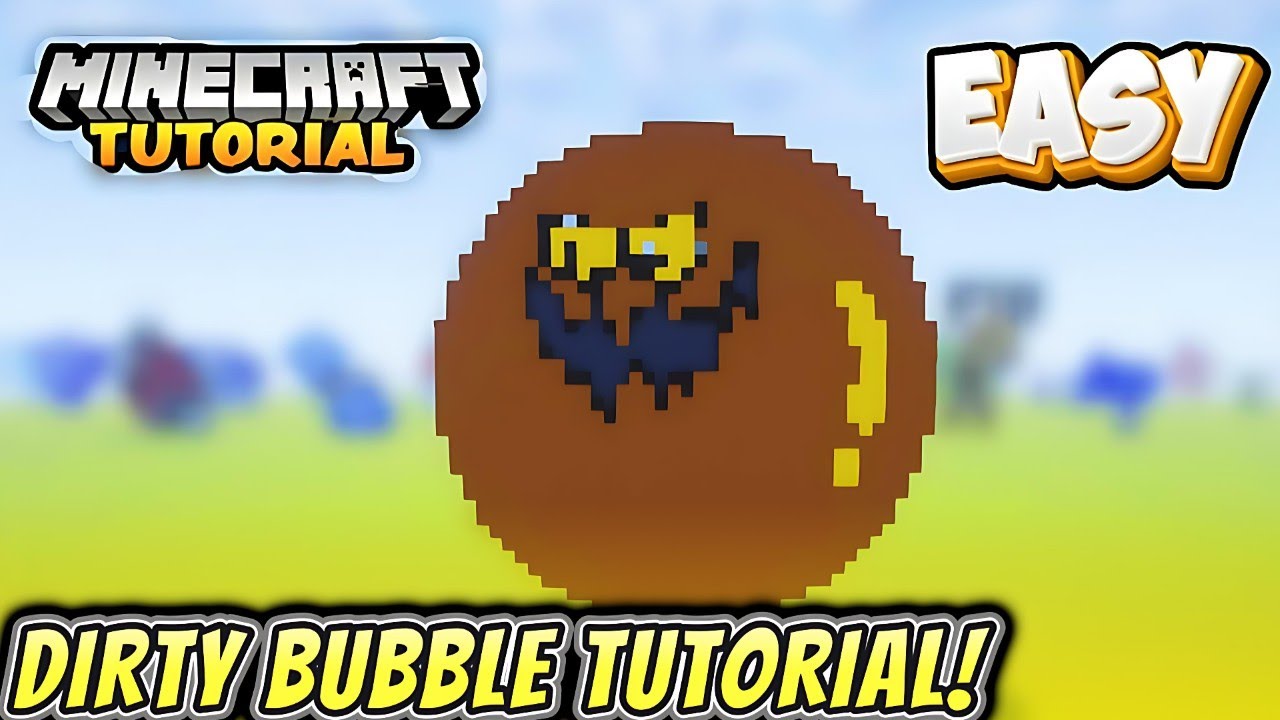 Minecraft Pixel Art Tutorial #19 - How to build the Dirty Bubble In ...