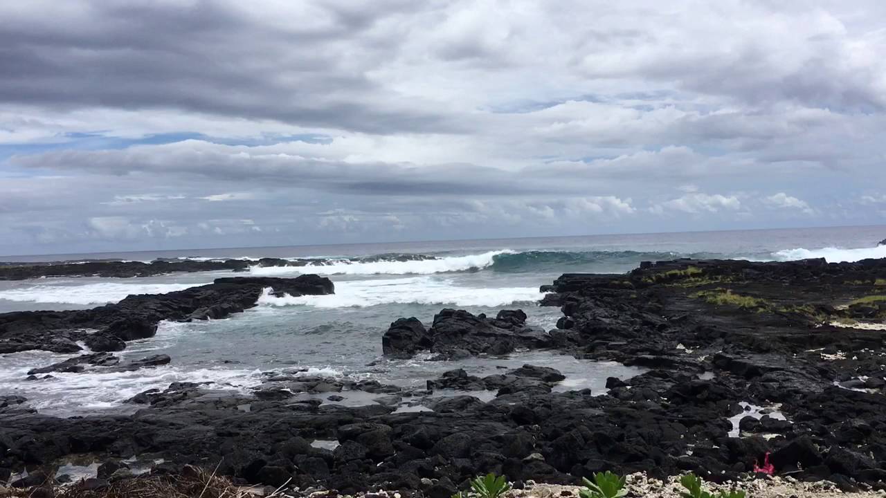 a rocky beach near Falelima - YouTube