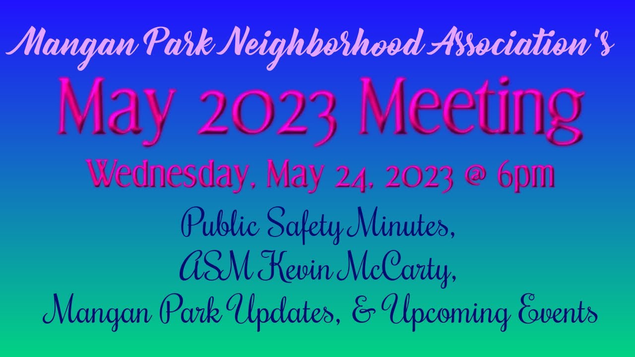 May 2023 MPNA Meeting with ASM Kevin McCarty - YouTube