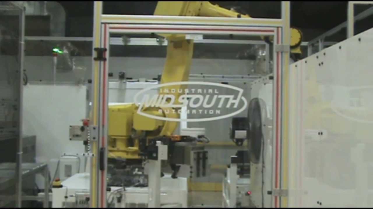 Mid South Automation - Robotic Deflash System - YouTube