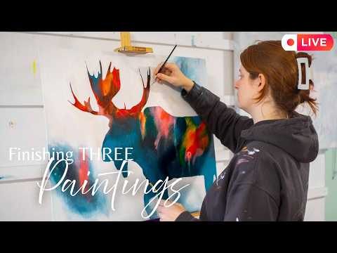 Can we finish 3 paintings today? - LIVE