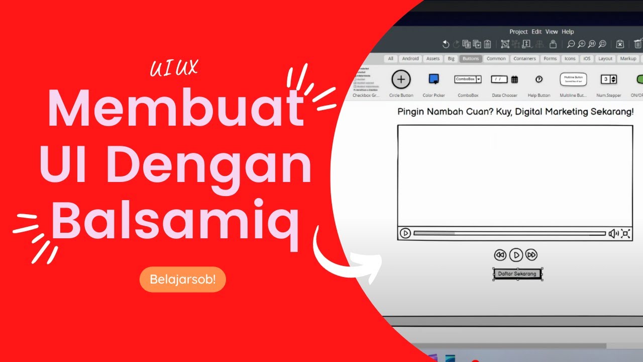 Membuat Project Pertama User Interface Dengan Balsamiq - YouTube