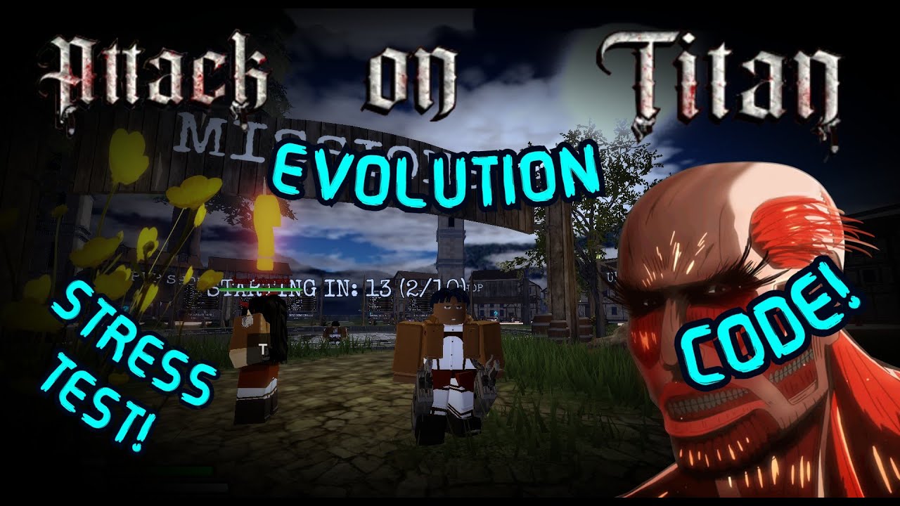 UPCOMING ATTACK ON TITAN GAME (AOT:EVOLUTION) STRESS TEST FINALLY OPEN ...
