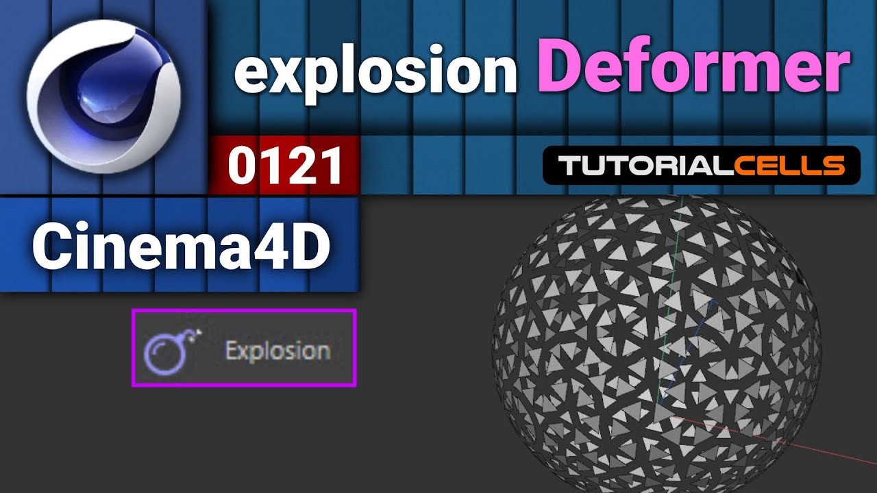 0121. explosion deformer in cinema 4d - YouTube