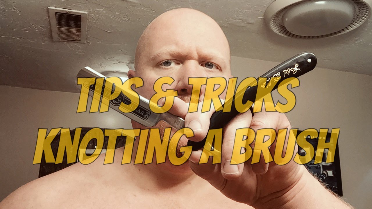 How to set a knot into a brush handle. - YouTube