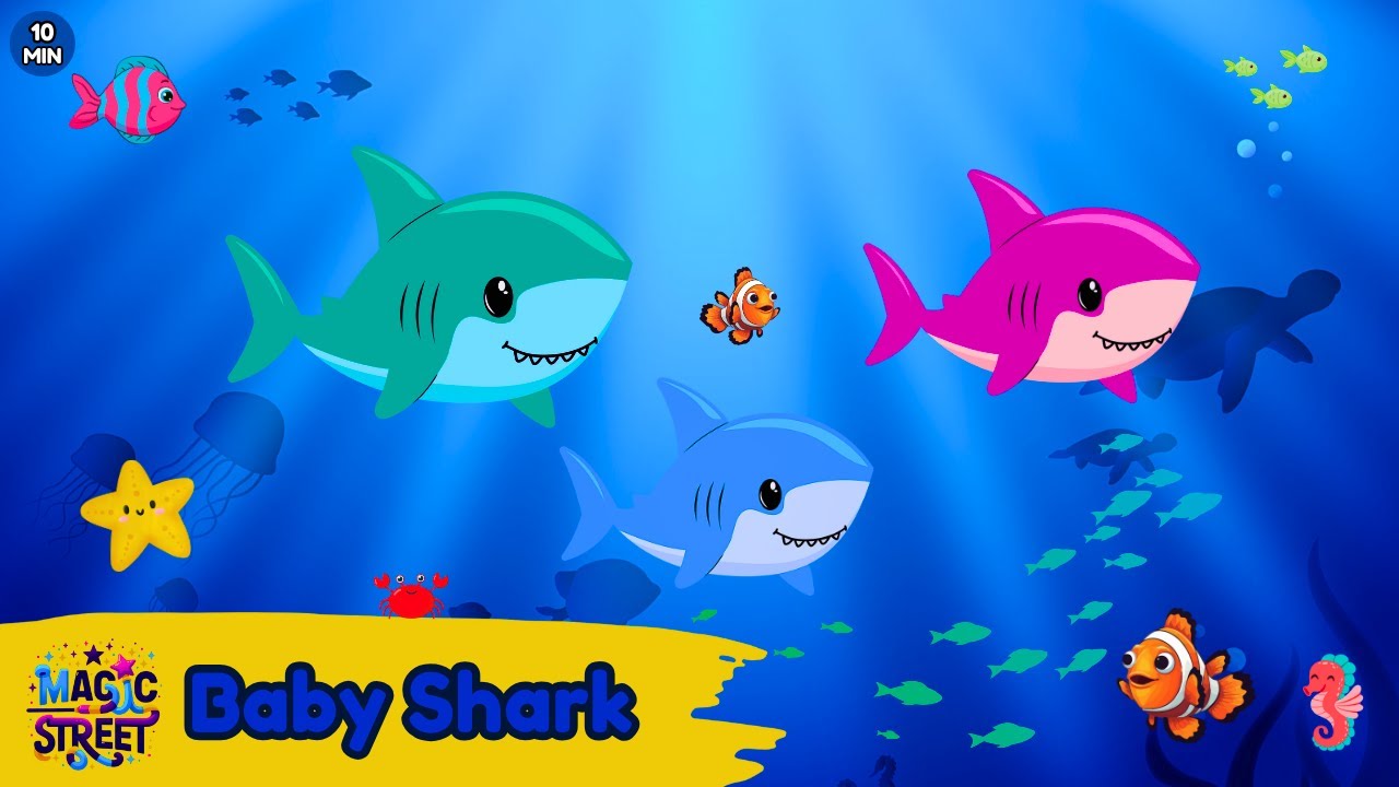 Baby Shark Song | Magic Street Nursery Rhyme & Kids Songs - YouTube