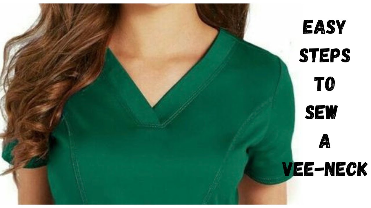 Easy step by step method of sewing a V-Neck in a way you probably didn ...