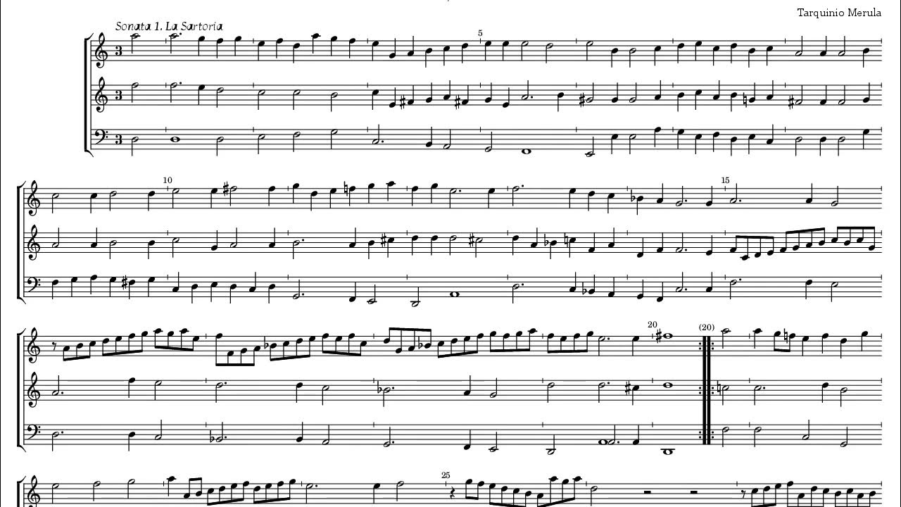 Tarquinio Merula Sonata I. La Sartoria - YouTube