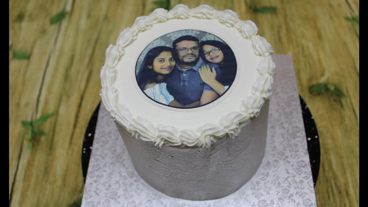 How to make an edible image cake/how to make a cake with sugar sheet ...