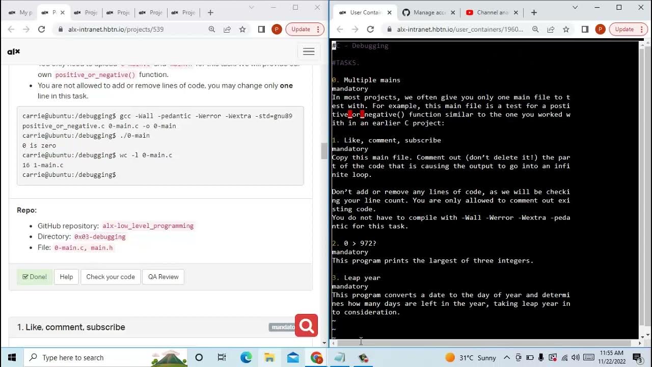 0x03 c debugging - YouTube