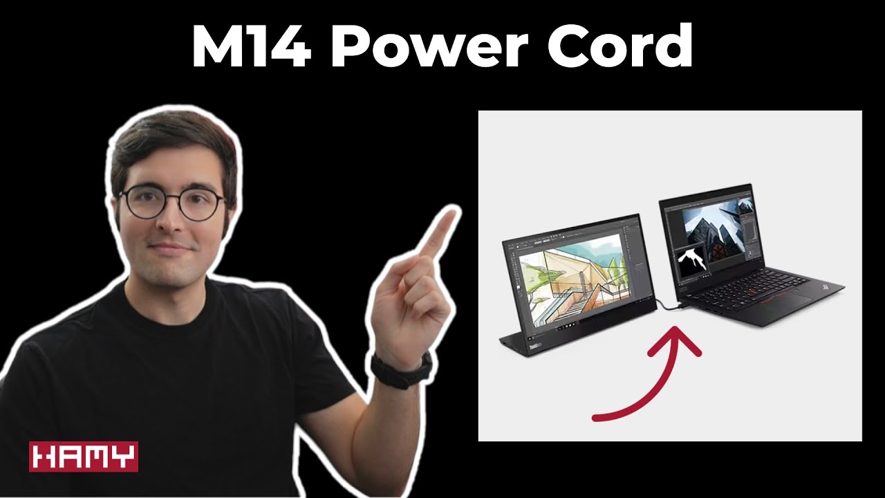 What cord should you use with the Lenovo M14 ThinkVision Monitor? - YouTube