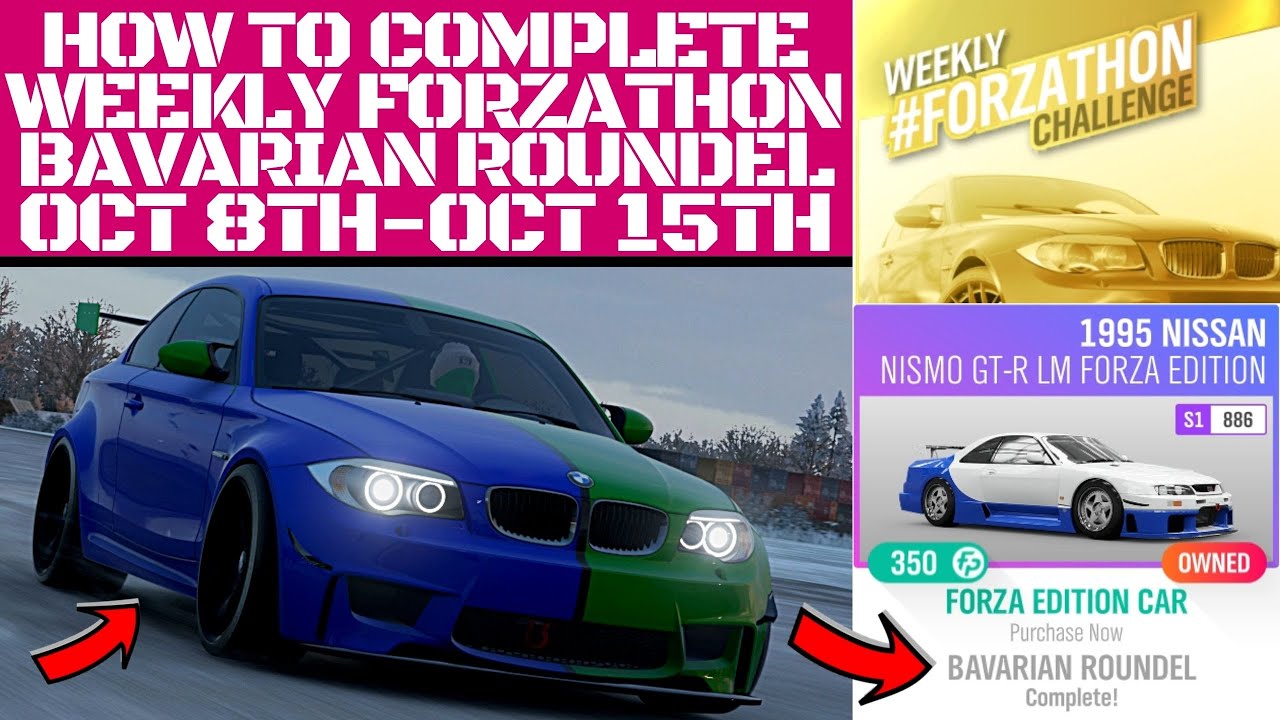 FORZA HORIZON 4-HOW TO COMPLETE WINTER FORZATHON CHALLENGES BAVARIAN ...