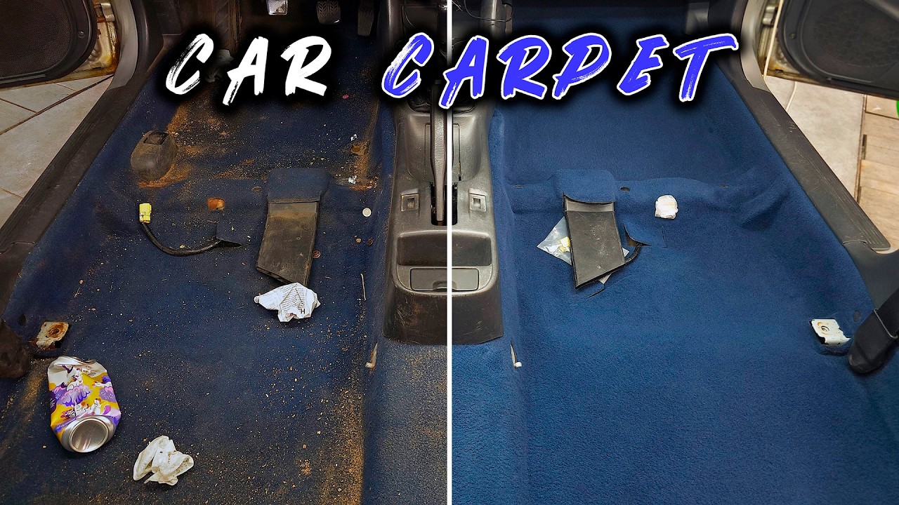 Deep Cleaning of a SUPER DIRTY BLUE Car Carpet! True Detailing - YouTube