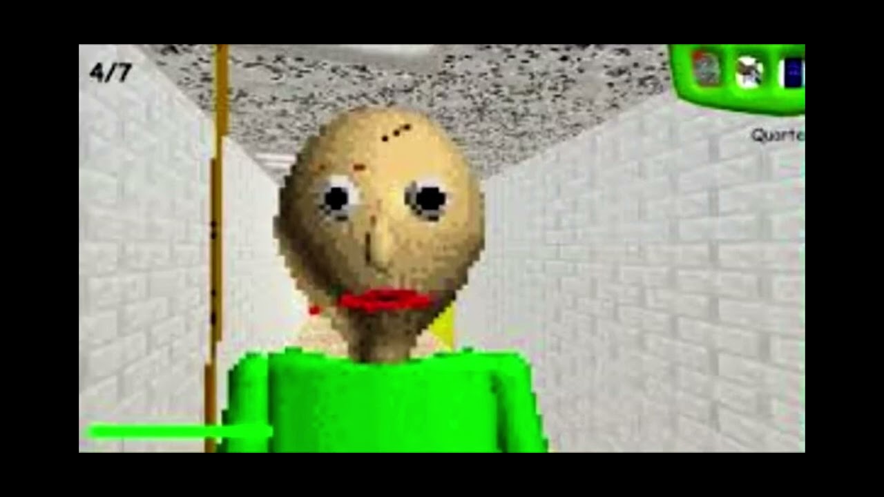 Baldi basics jumpscare - YouTube