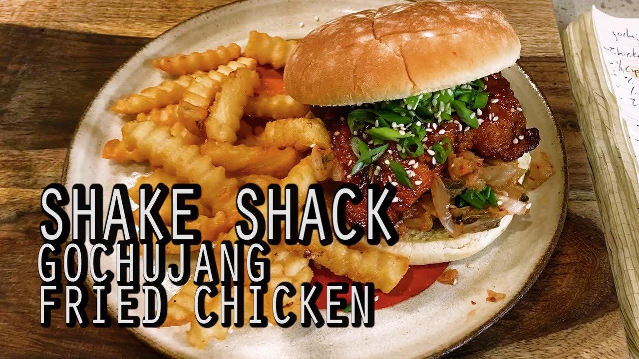 Woo Can Cook | Korean Fried Chicken Sando (Shake Shack) - YouTube
