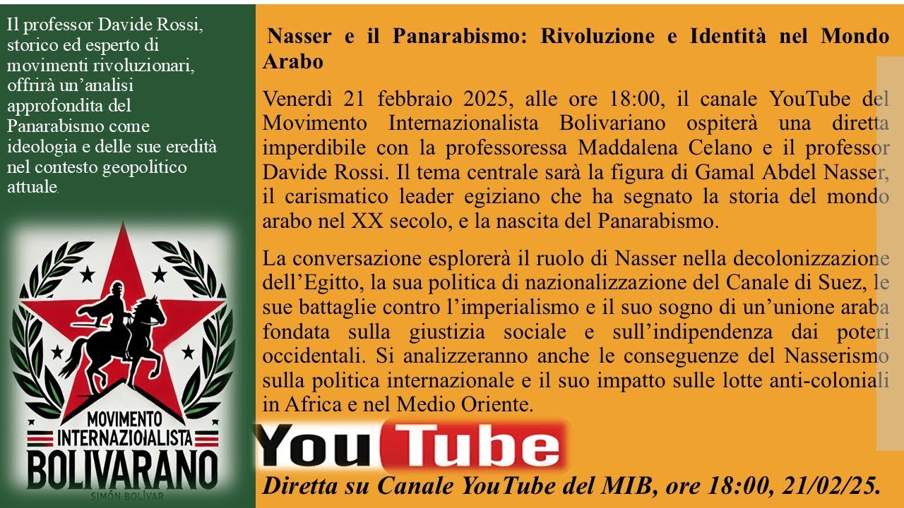 Nasser e il Panarabismo: Rivoluzione e Identità nel Mondo Arabo - YouTube