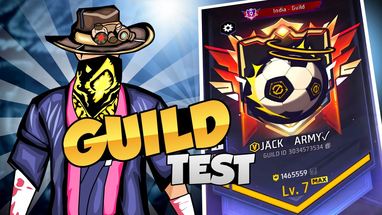 FREE FIRE LIVE GUILD TEST V BADGE GUILD TEST 🤯 YOUTUBER GUILD TEST 🔥😎 # ...