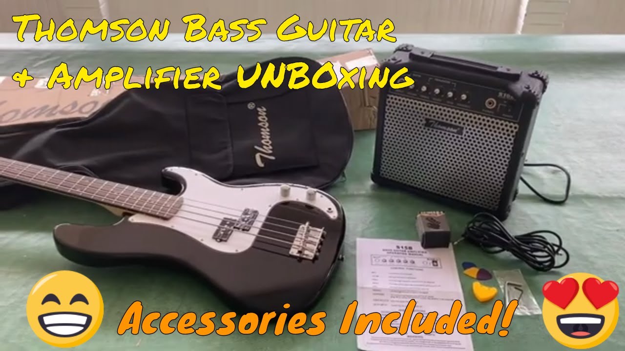 Bass Guitar and Amplifier | Unboxing | Thomson Ph - YouTube