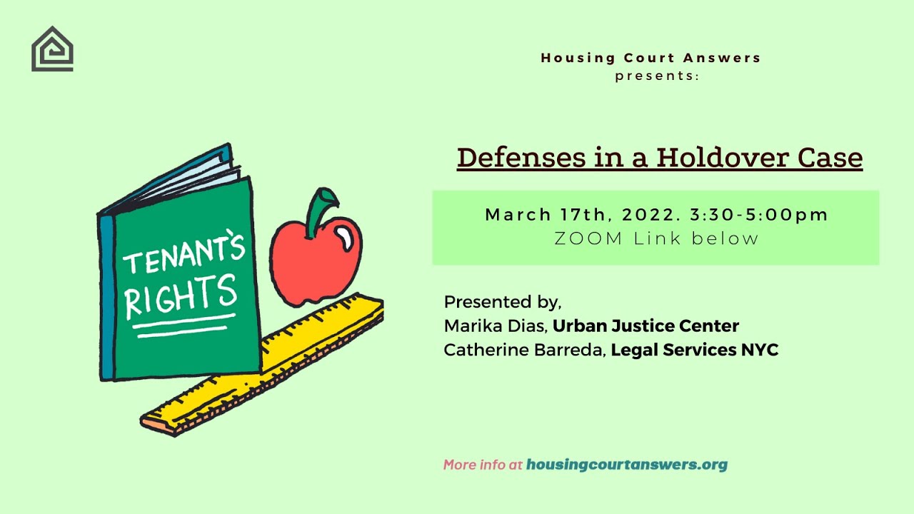 Defenses in a Holdover Case - YouTube