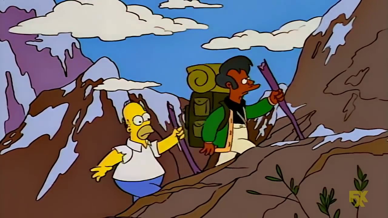 homero y apu con el jefe de los minisupers - YouTube