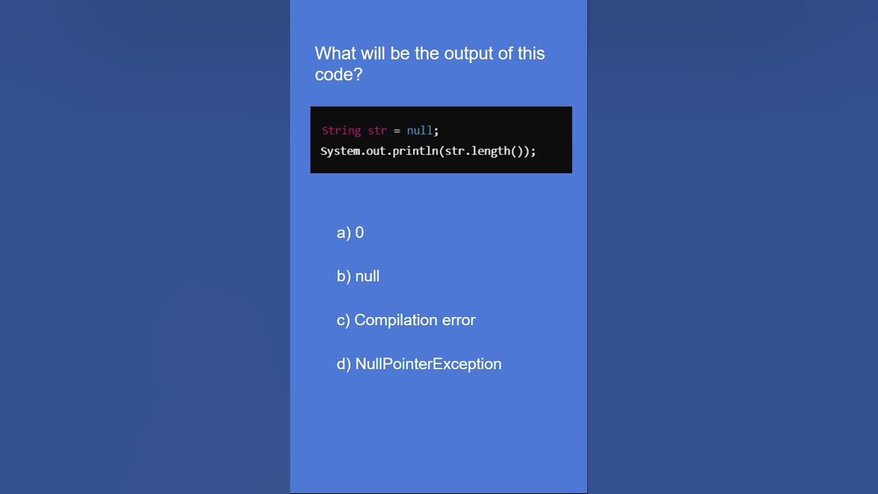 Java Quiz Question 4 Javaprogramming Java Quiz Coding Programming 1056
