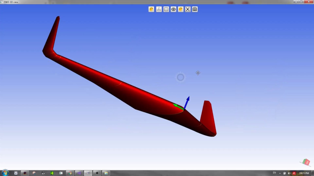 Flying Wing Designer V2, testing 3D wing shapes - YouTube