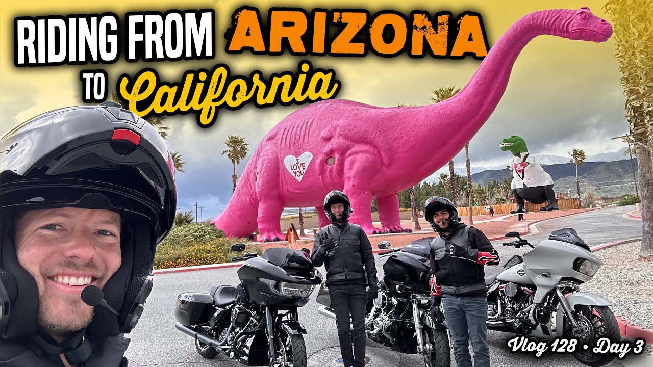 Riding Baggers from Arizona to California! | AZ Bike Week, Day 3 - Vlog ...