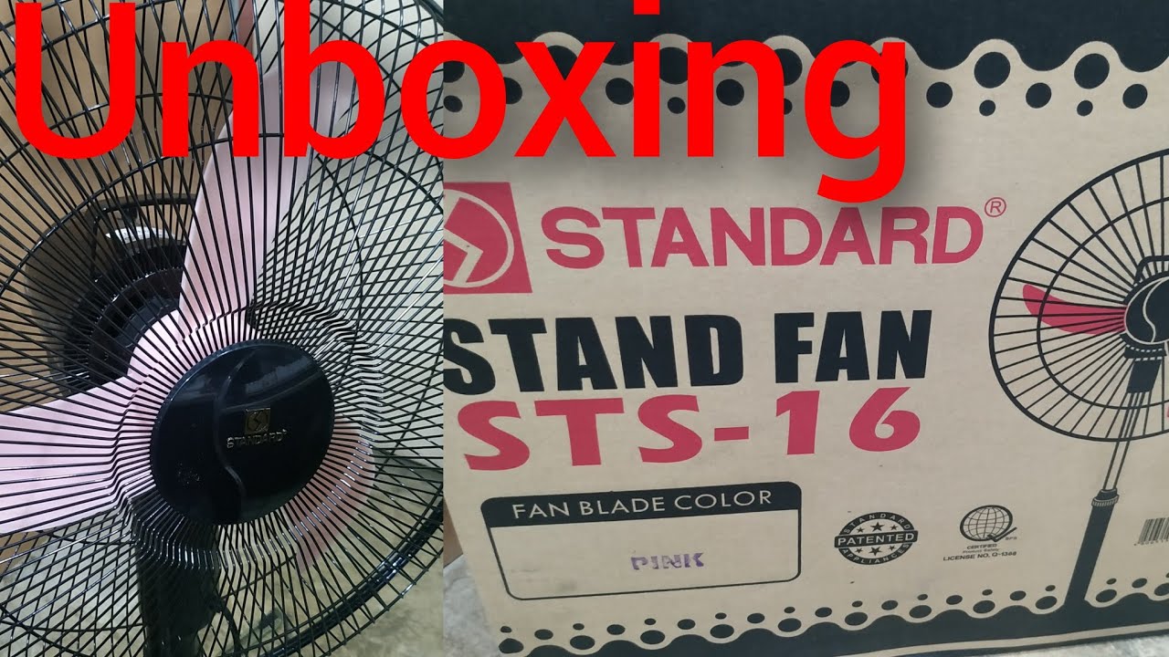 Standard Stand Fan STS 16/Unboxing - YouTube