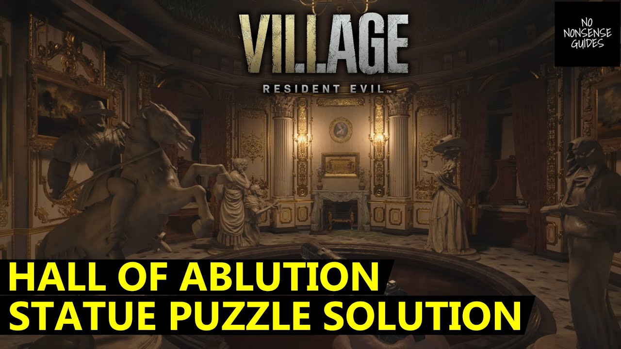 Resident Evil Village Blood Pool Statue Puzzle Solution - Hall of ...