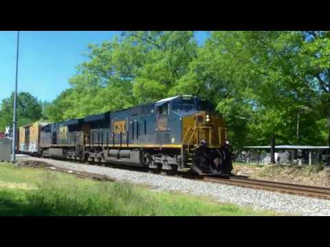 CSX Train Q583 With CSX Leader 3237 At Edgemoor SC On The CSX Monroe Subdivision. 4-8-2020 - YouTube