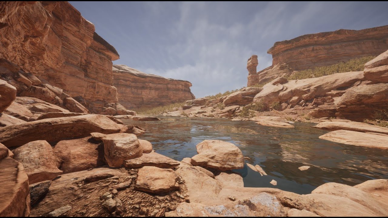 Desert canyon level art | Unity HDRP - YouTube