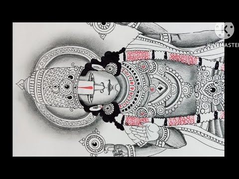 Vaikunth Ekadashi special Drawing of lord Venkateswara/Tirupati Balaji ...