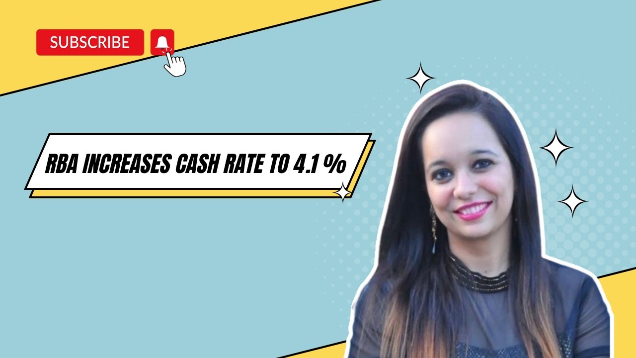 RBA Increases Cash Rate to 4.1 % - YouTube