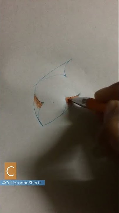 How to write calligraphy alphabet C #shorts - YouTube