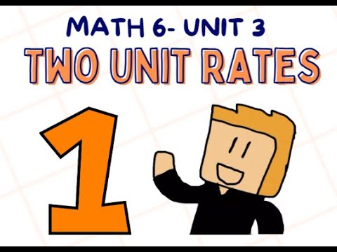 Two Unit Rates - YouTube