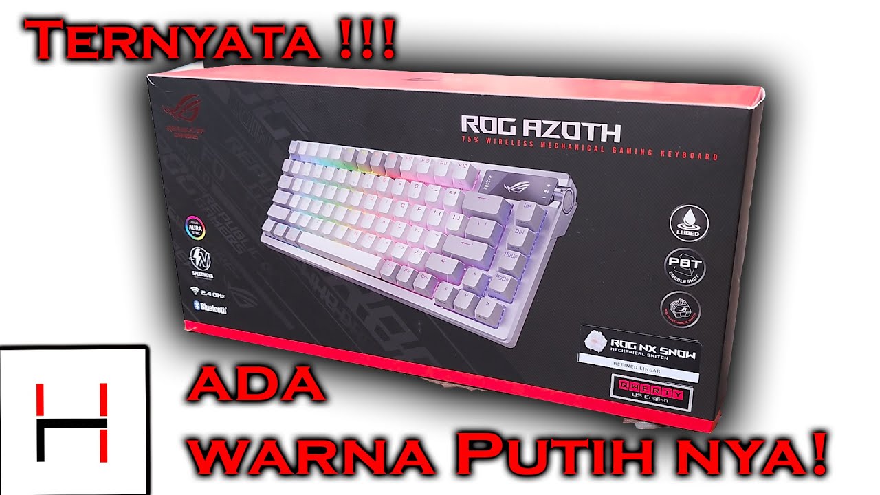 Asus ROG Azoth ada yang warna putih! | Unboxing ROG Azoth - YouTube