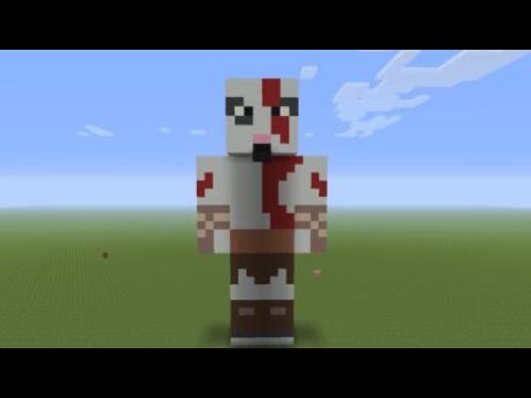 Minecraft: God of War Kratos Statue - YouTube