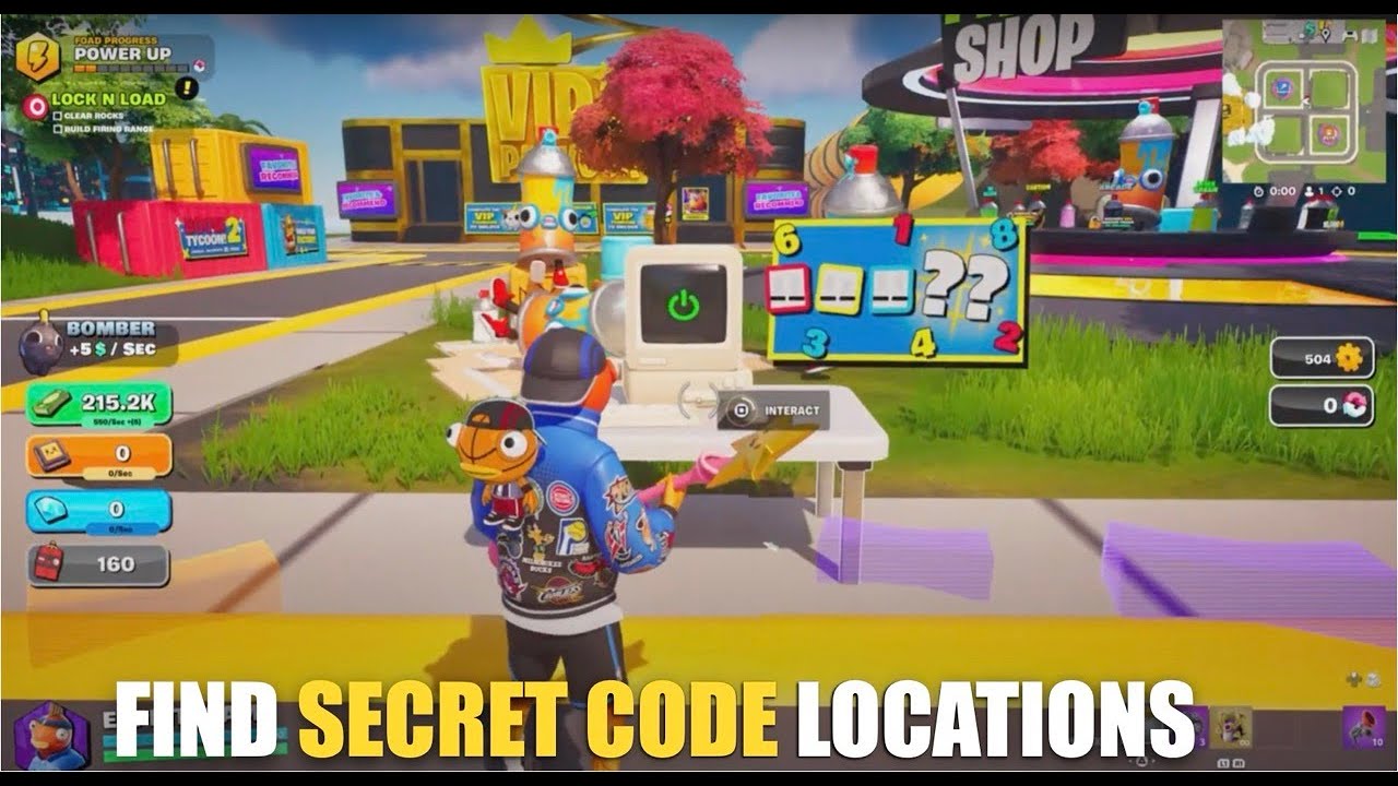 BOOM TYCOON 2 MAP FORTNITE CREATIVE - FIND SECRET CODE LOCATIONS (BOOST ...