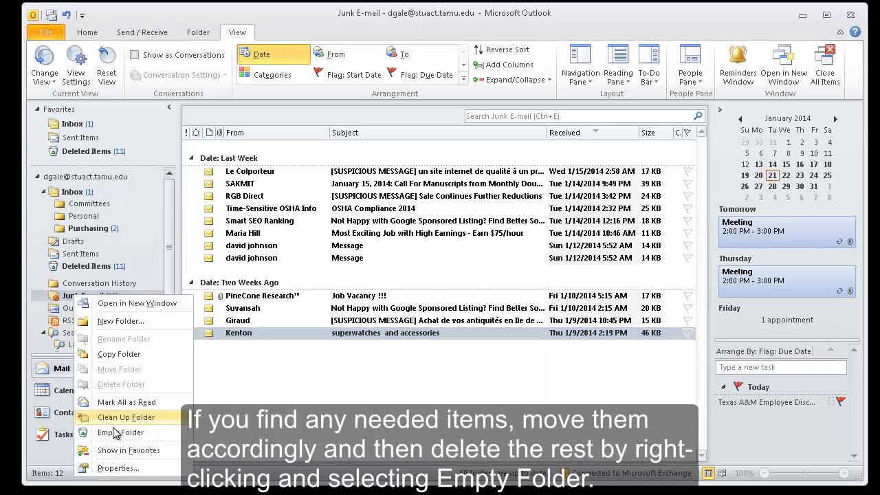 Outlook 2010 Junk Mail And Deleted Items YouTube outlook-2010-junk-mail-and-deleted-items-youtube