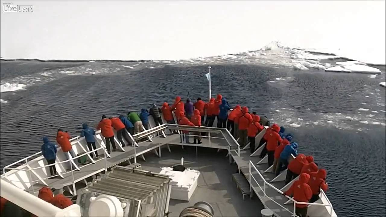 Crashing Through the Arctic Ice Wall- Crazy Cool Crashes - YouTube