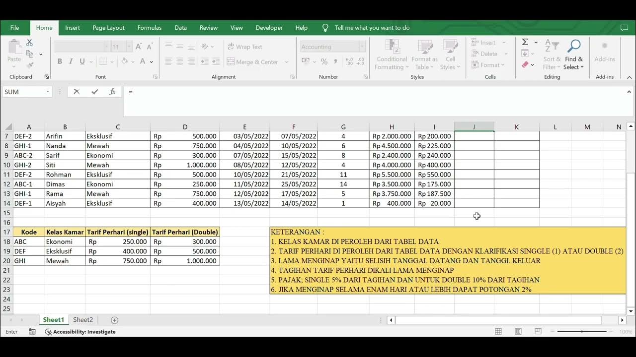 Tutorial Rumus Excel Vlookup Posisi, If, Gabungan Vlookup dan if, SumIf, dan Pivot - YouTube