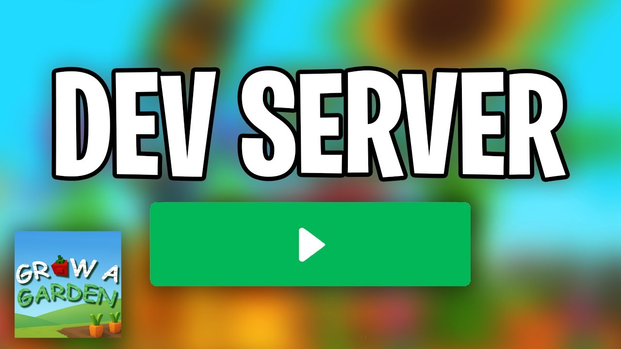 How To Join Dev Server in Grow A Garden (Roblox Test Server) Become A ...