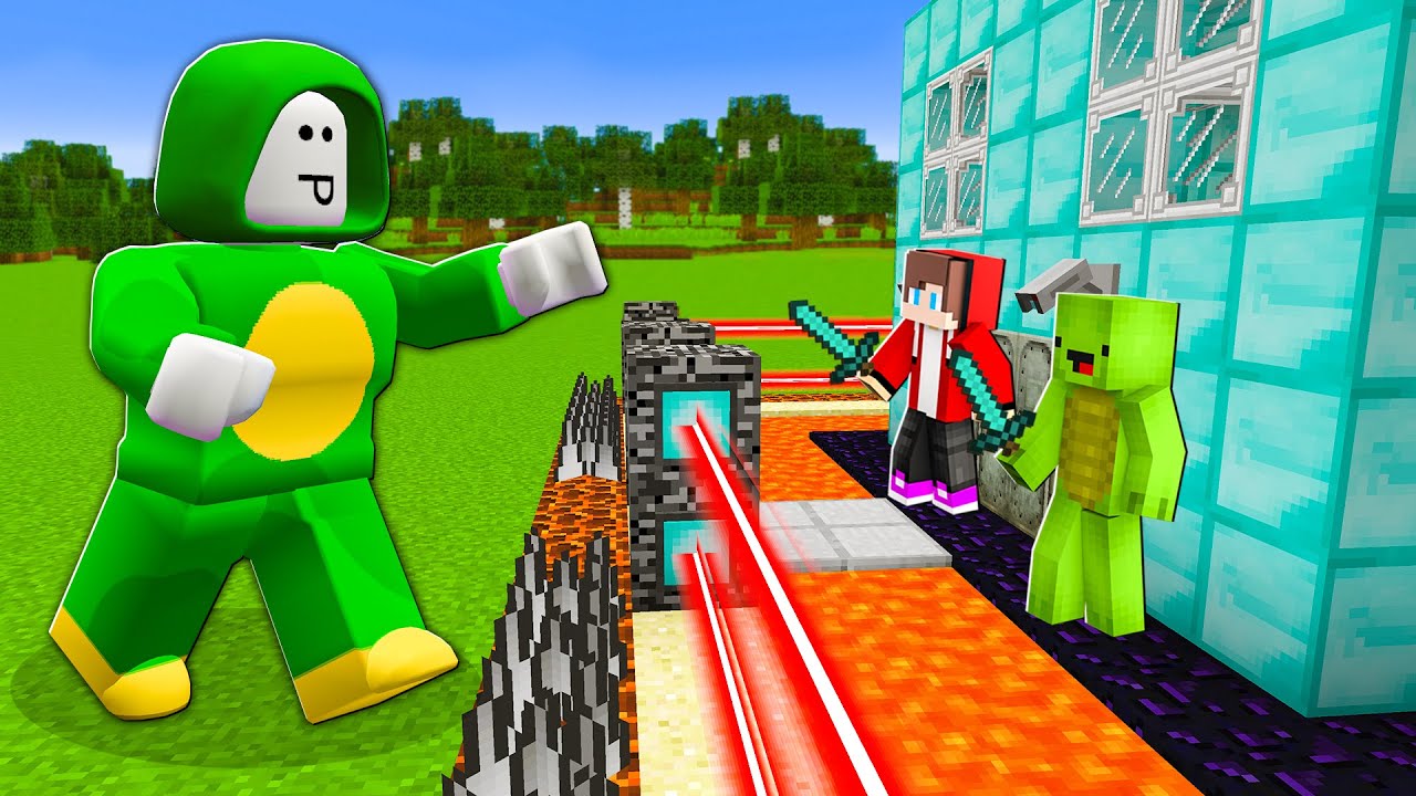ROBLOX MIKEY vs The Most Secure House in Minecraft (Maizen Mizen Mazien ...