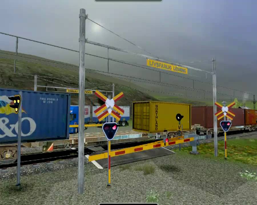 swedish rail crossing in the Rail Simulator - YouTube
