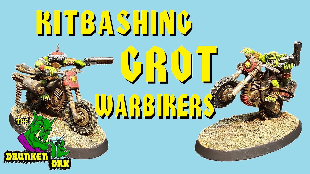 Kitbashing Grot Warbikers for 40K Orks - YouTube